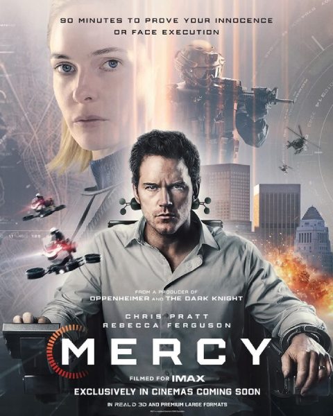 Sinopsis Film Mercy, 90 Menit Penentu Nasib di Pengadilan AI - Layar.id